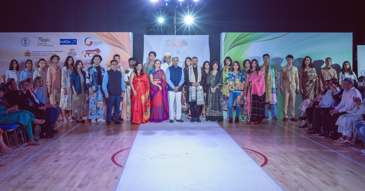 Designer Prasad Bidapa Showcases His Khadi Fashion Wear At Giis Smart Campus