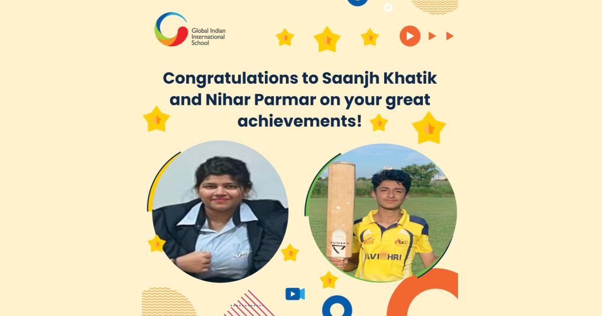 Giis Tokyo Congratulates Saanjh Khatik And Nihar Parmar On Their Success