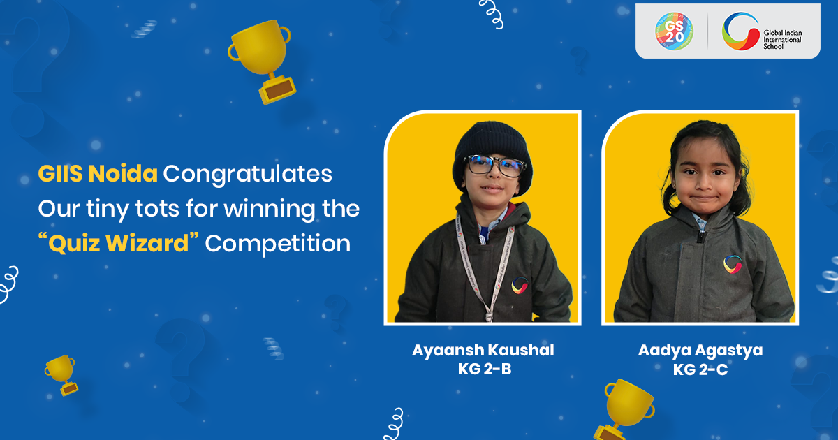 Giis Noida Tiny Tots Win Quiz Wizard Competition Organized By Giis Hadapsar