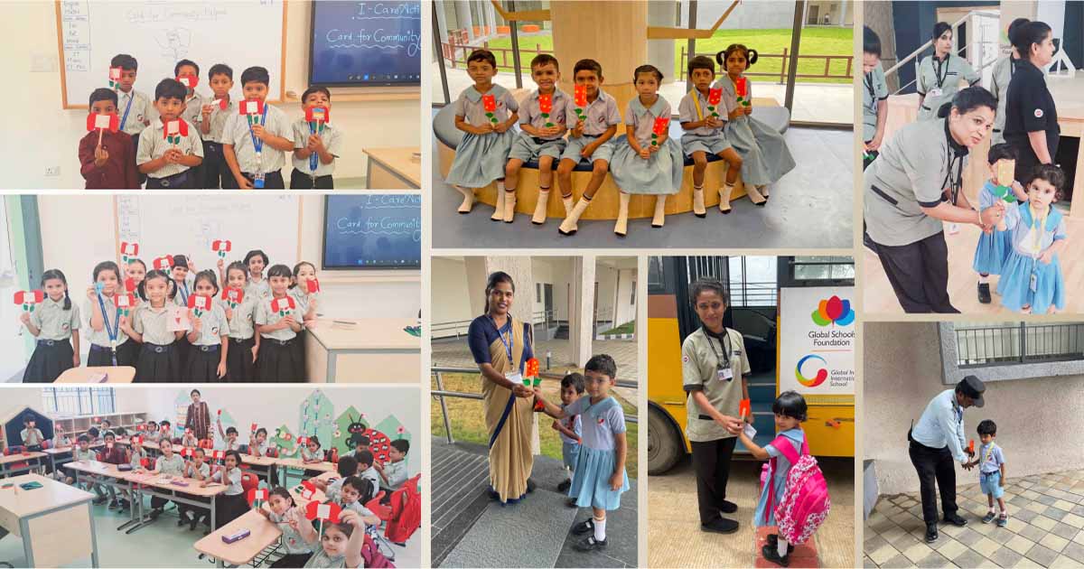 Giis Nagpur Students Made Thank You Cards During I-Care Activity For ...