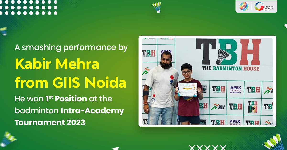 Kabir Mehra Of Giis Noida Clinches Winners Title At The Intra-Academy ...