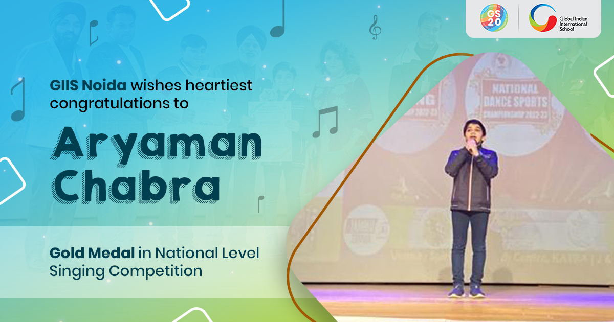 Aryaman Chhabra Of Giis Noida Wins Big At The National Singing Championship Organized By ...