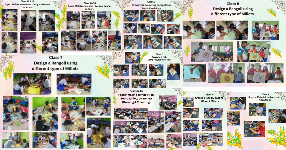 Giis Kl Students Use Art To Celebrate Earth Day And Promote Millets