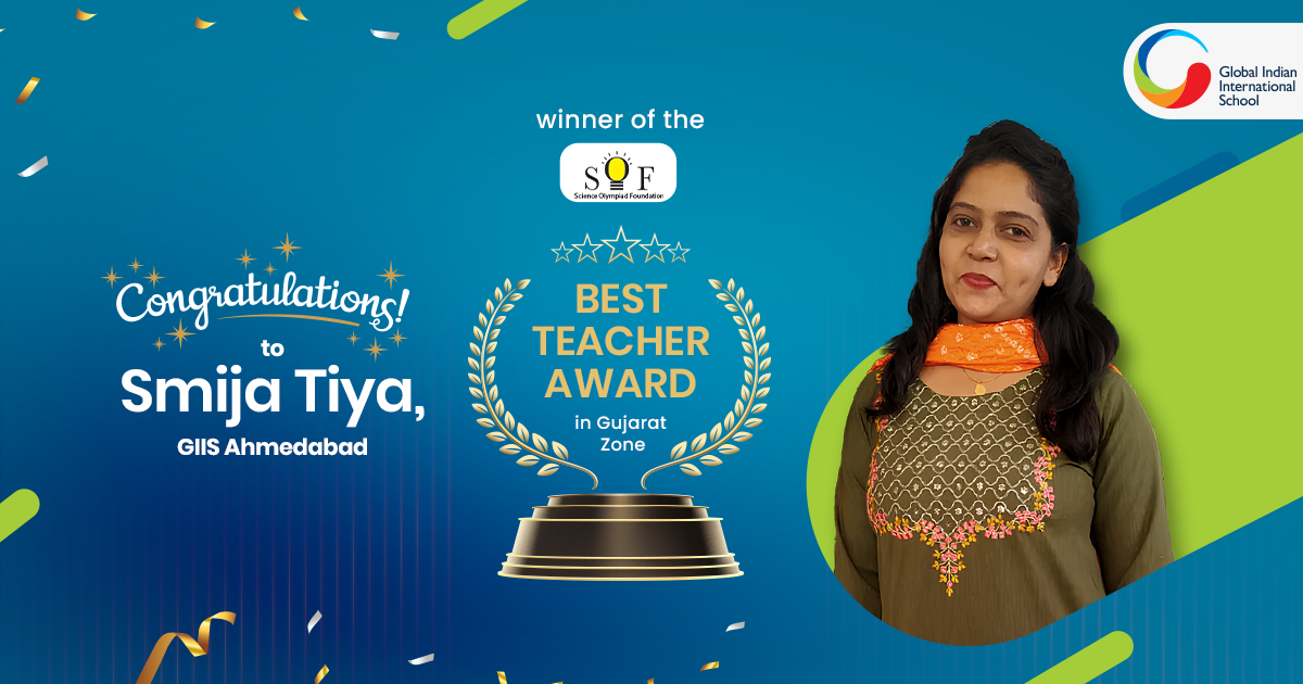 Ms. Smija Tiya Honored With The Best Teacher Award In Gujarat Zone For ...