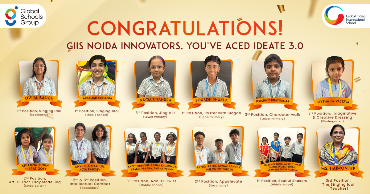 Giis Noida Shines At Inter-School Competition Giis Ideate 3.0