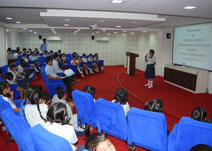 Inter - House Hindi Extempore Competition For Grades 1-5 Of Giis Surat