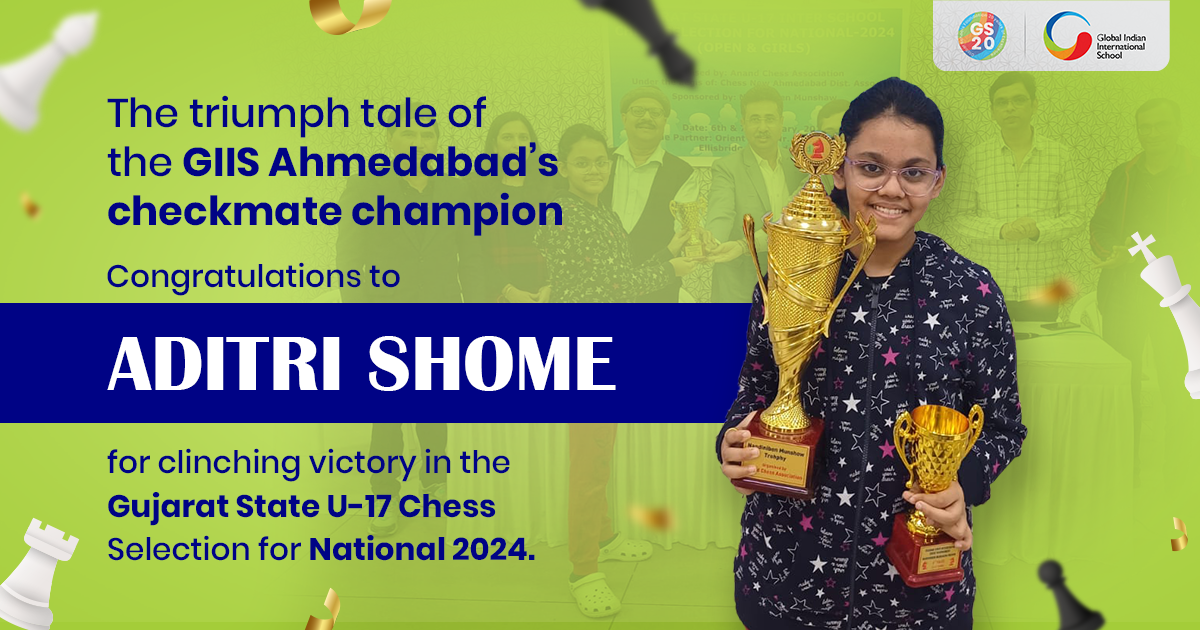 Giis Chess Grandmaster Aditri Shome Reigns Supreme In Gujarat State U-17 Inter-School Chess ...