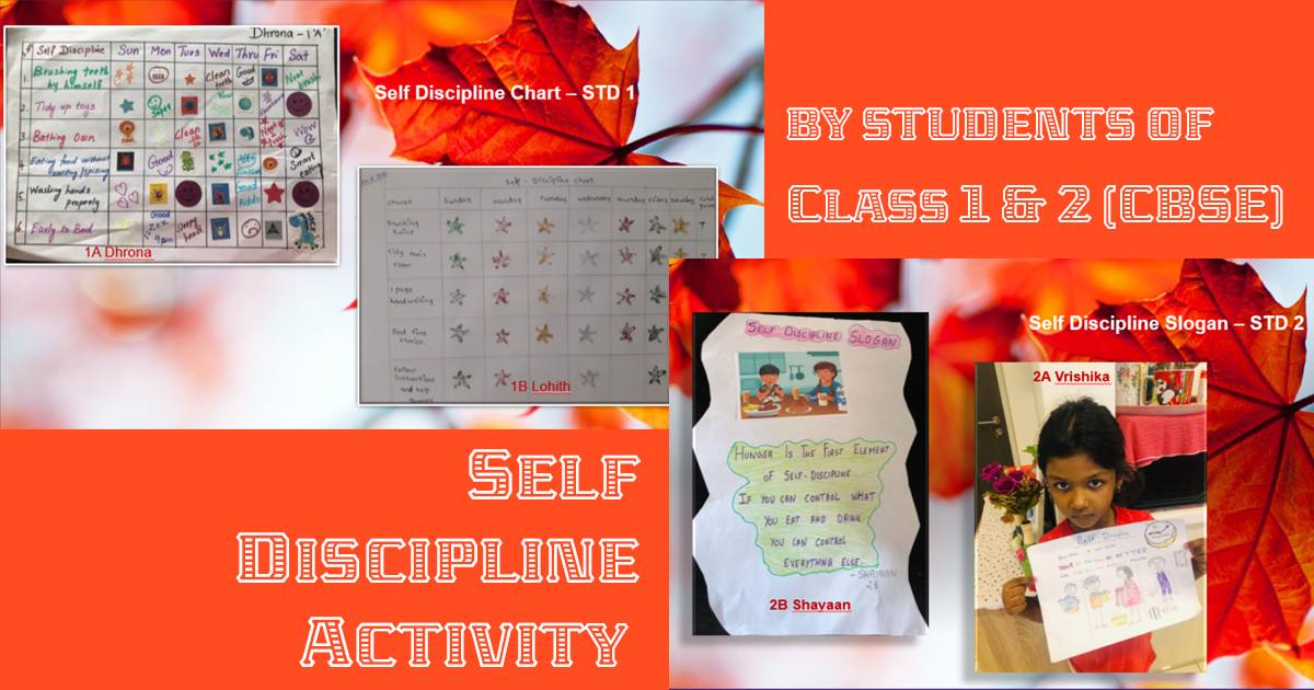 Self Discipline Activity By Students Of Class 1 & 2 (Cbse)