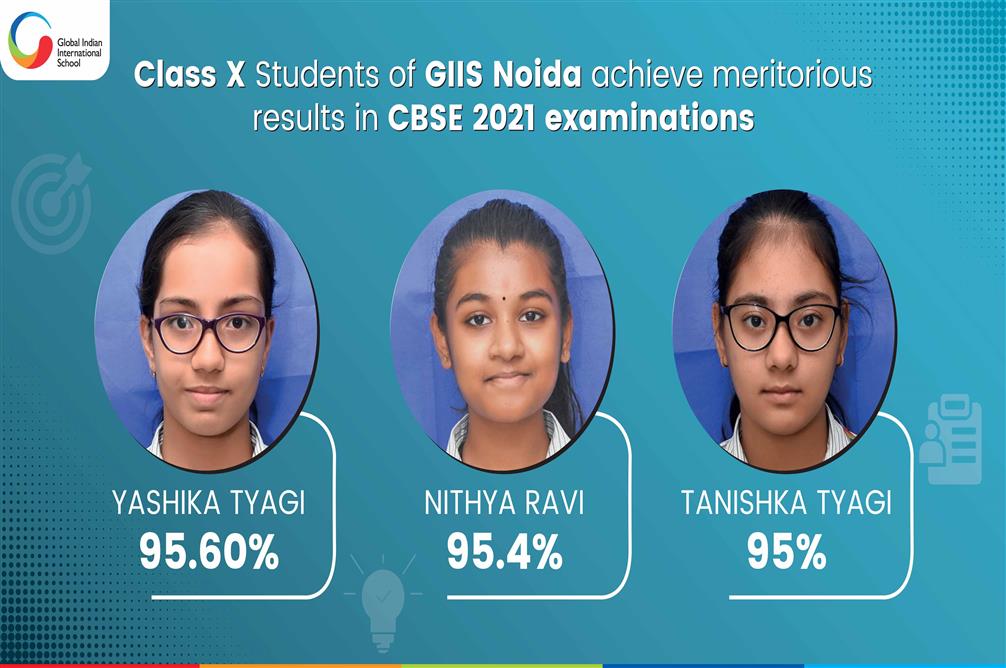 Class X Students Of Giis Noida Achieve Meritorious Results In Cbse 2021 ...