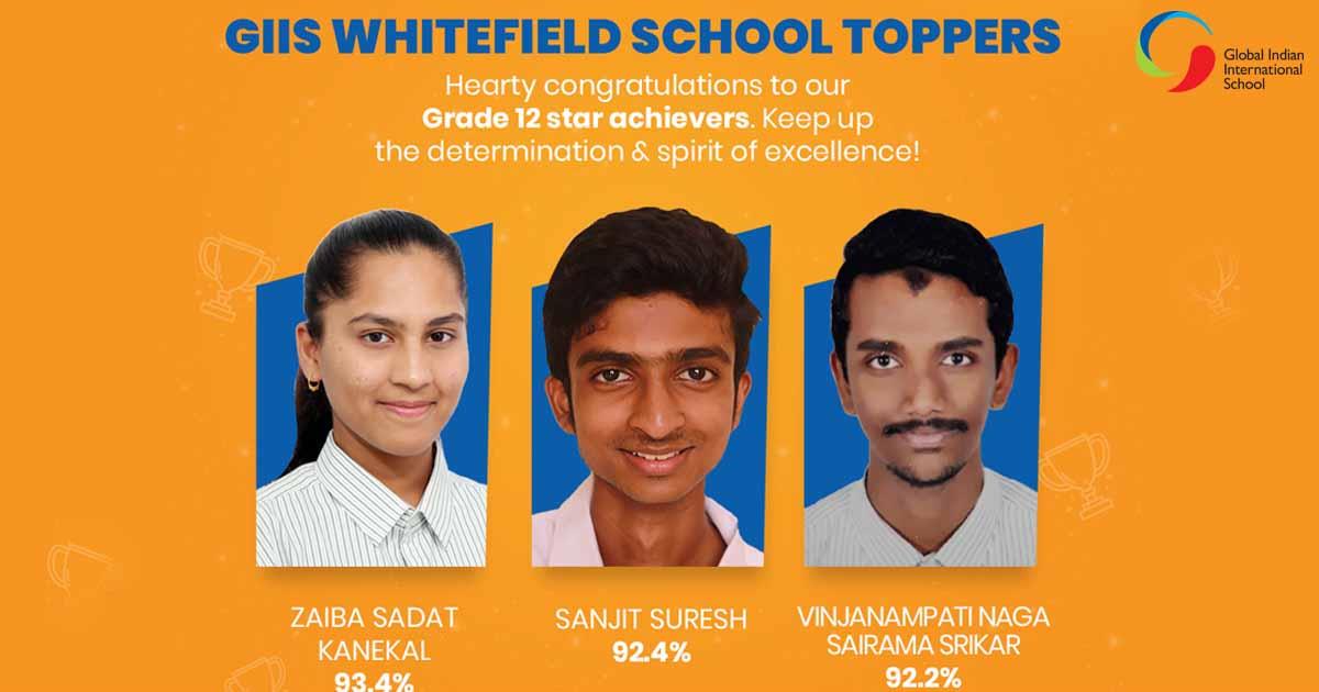 First Batch Of Giis Whitefield Class Xii Achieve Remarkable Results In ...
