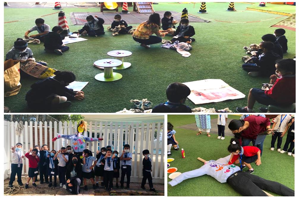 Giis Dubai Kindergarten Makes A Scarecrow