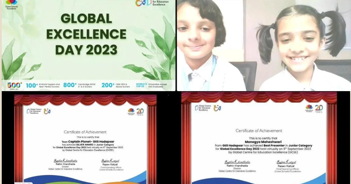 Giis Hadapsar’S Legacy For Greener Tomorrow At Global Excellence Day