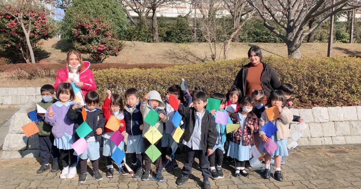 Giis Tokyo Students Celebrate Kite Day