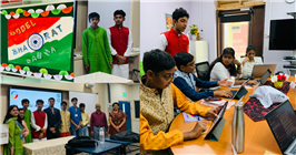 Students Showcase Political Acumen Participating In Model Bharat Sabha