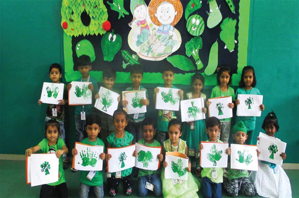 Hues Of Green Spread Vibrancy And Positivity In The School