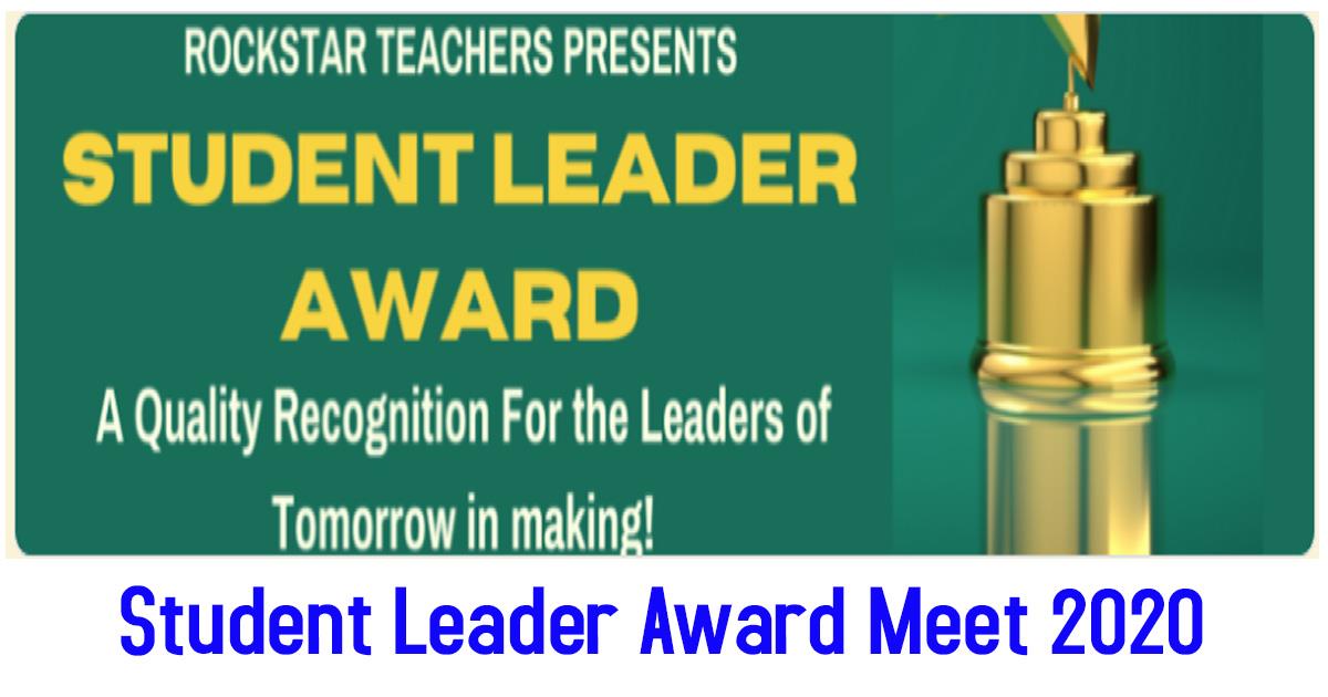 Student Leader Award Meet 2020