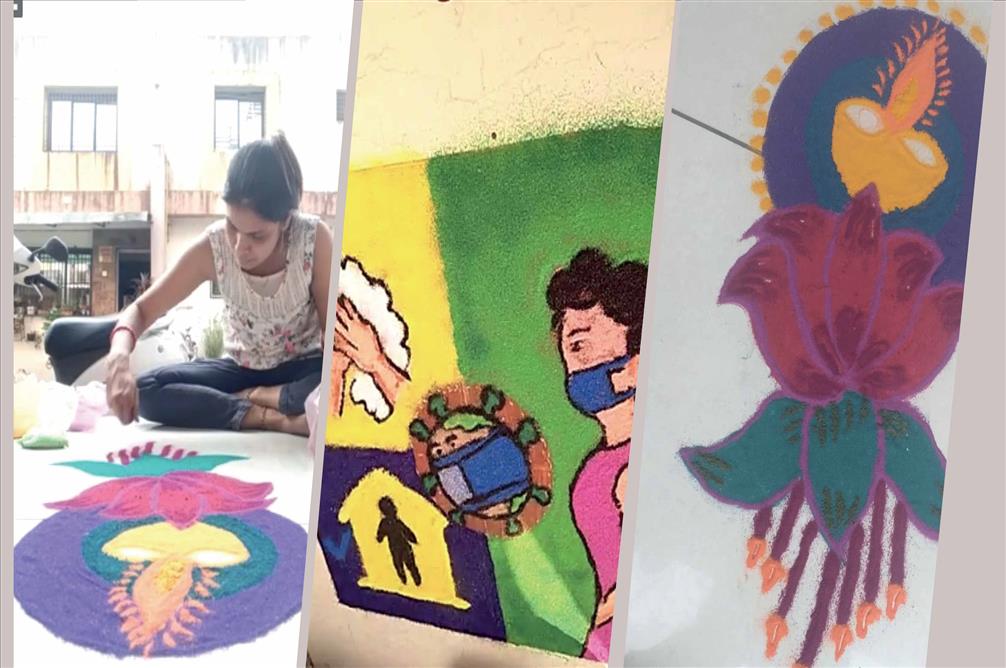 Diwali Celebrations Made Colourful With Virtual Rangoli Competition